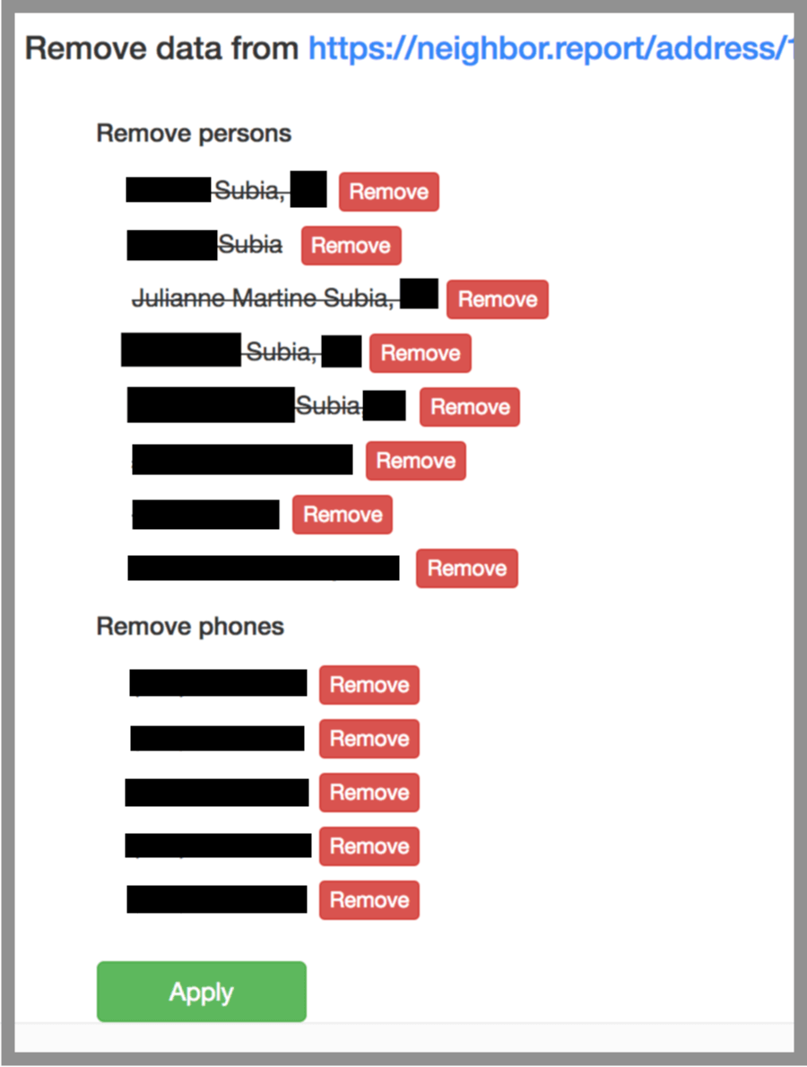 How to Remove Yourself from Neighbor.Report - JoinDeleteMe