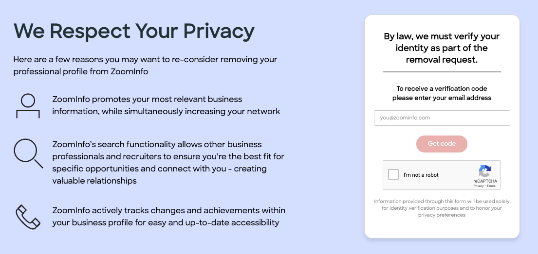 How to Remove Yourself from ZoomInfo - JoinDeleteMe