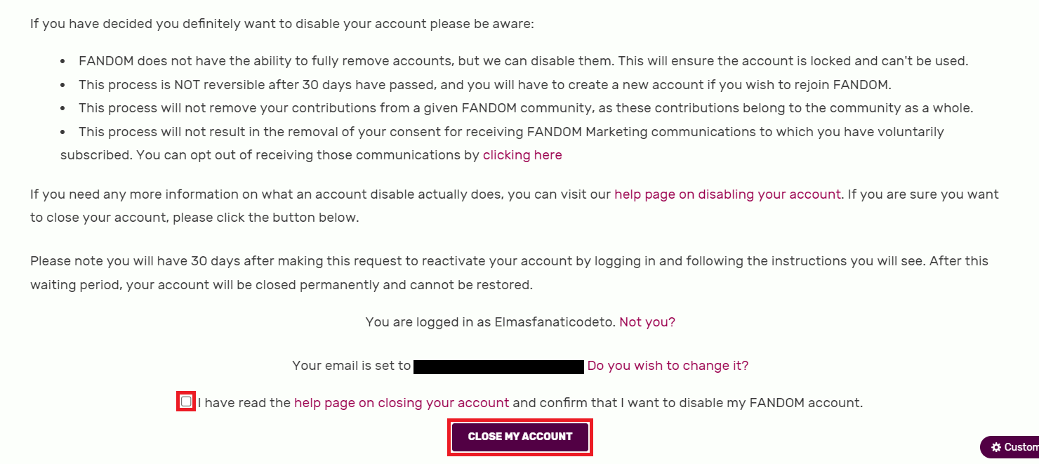 How To Delete Your Fandom Account Joindeleteme