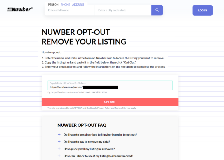 How to Complete a Nuwber Opt Out Guide [+ Examples]
