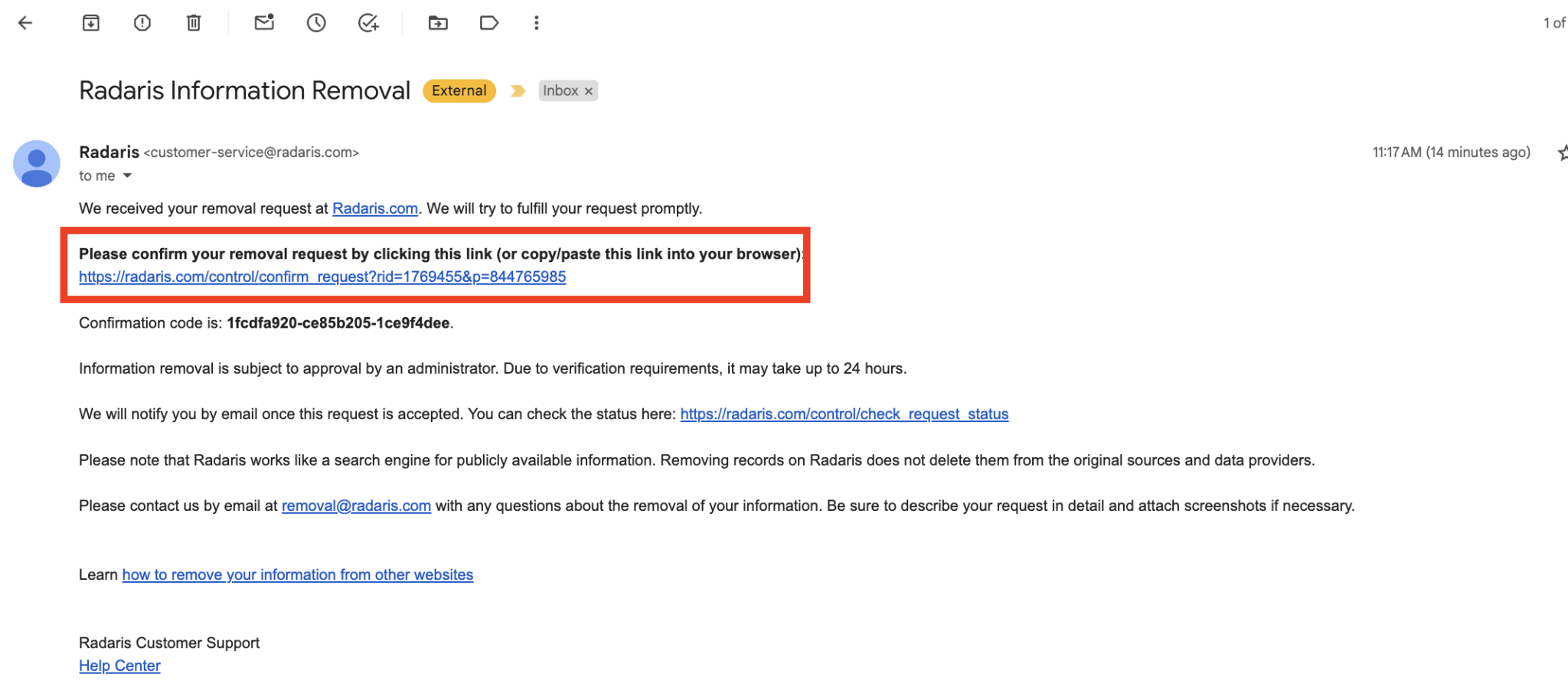 Radaris Opt Out Guide - JoinDeleteMe