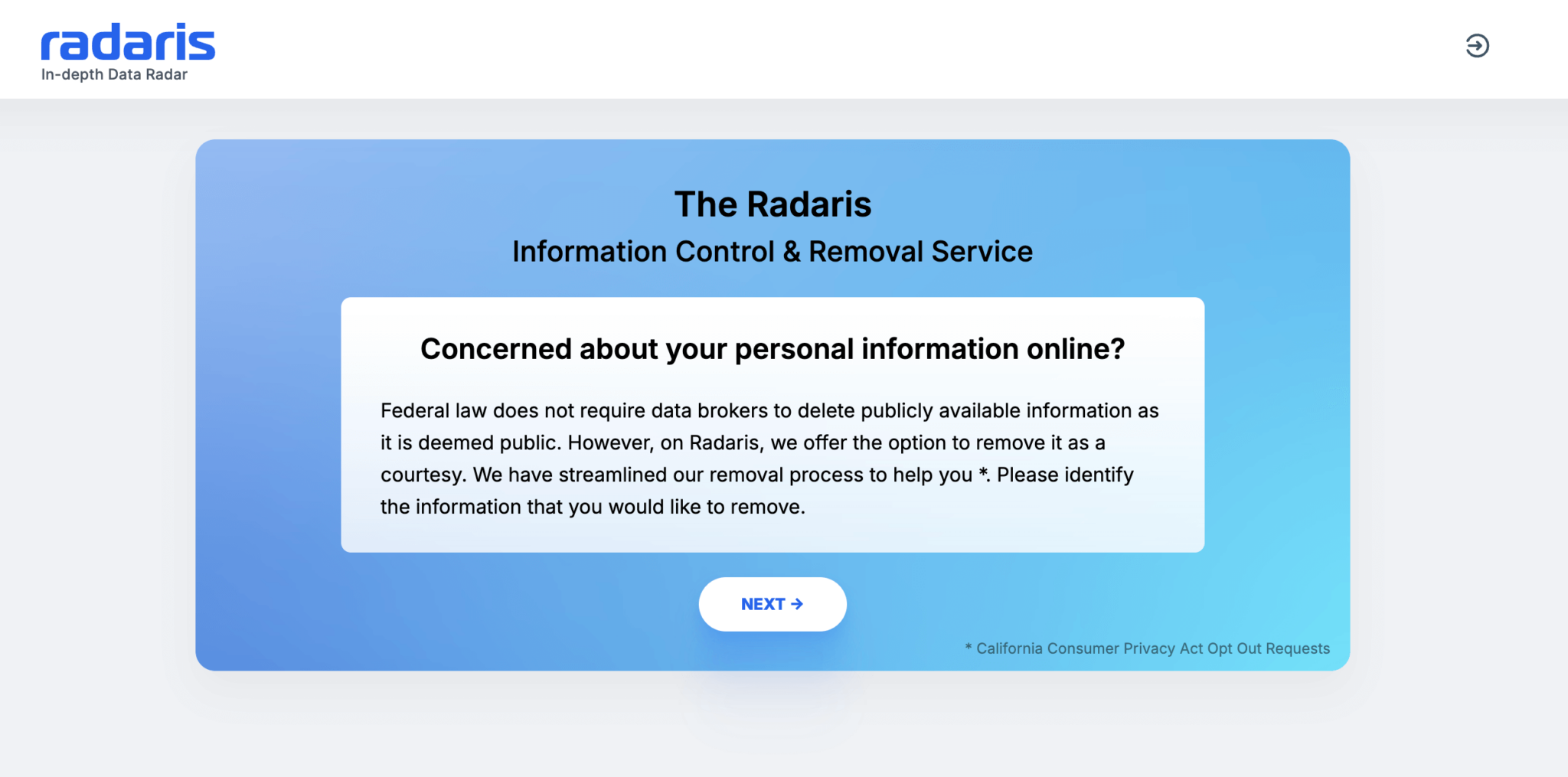Radaris Opt Out Guide - JoinDeleteMe