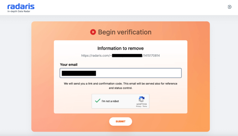 Radaris Opt Out Guide - JoinDeleteMe