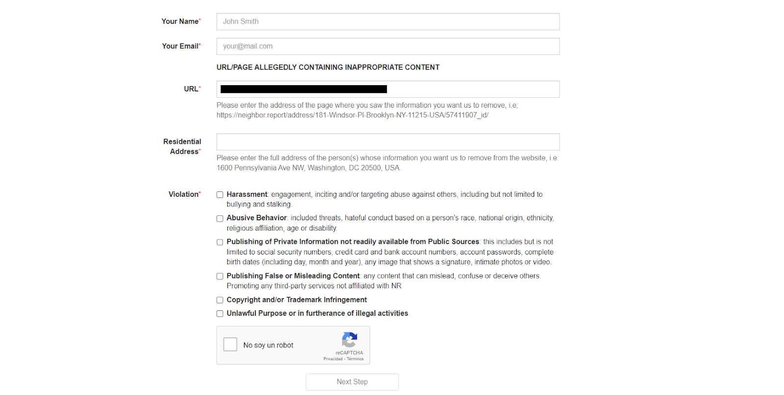 Neighbor.Report Opt Out Guide - JoinDeleteMe