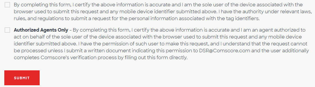 Comscore Opt Out Guide - DeleteMe