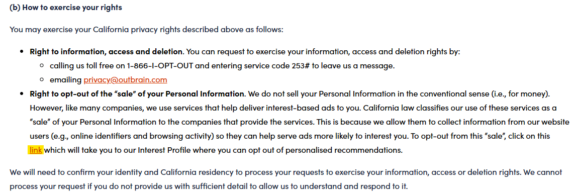 Outbrain Opt Out Guide - JoinDeleteMe