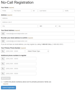 Do Not Call List Missouri - JoinDeleteMe