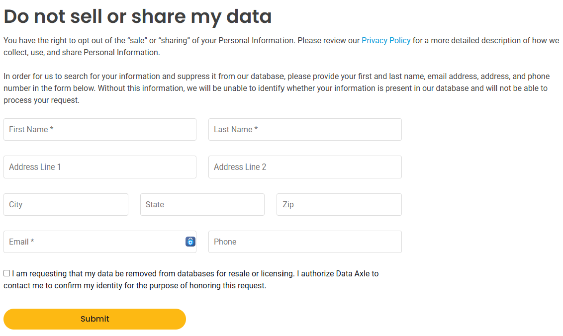ExactData Opt Out Guide - JoinDeleteMe
